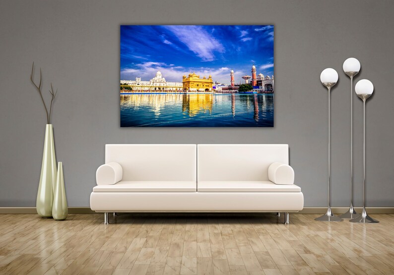 Golden Temple Poster,golden Temple Harmandir Sahib Art Canvas Print ...