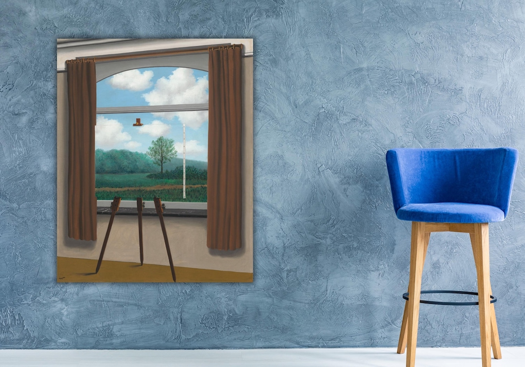René Magritte Canvas,rené Magritte the Human Condition Window Poster ...