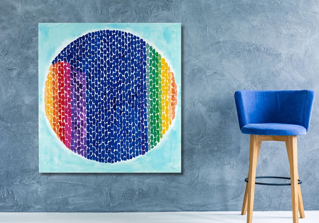 Alma Thomas Art, Colorful Paint Poster, Snoopy Early Sun Display on ...