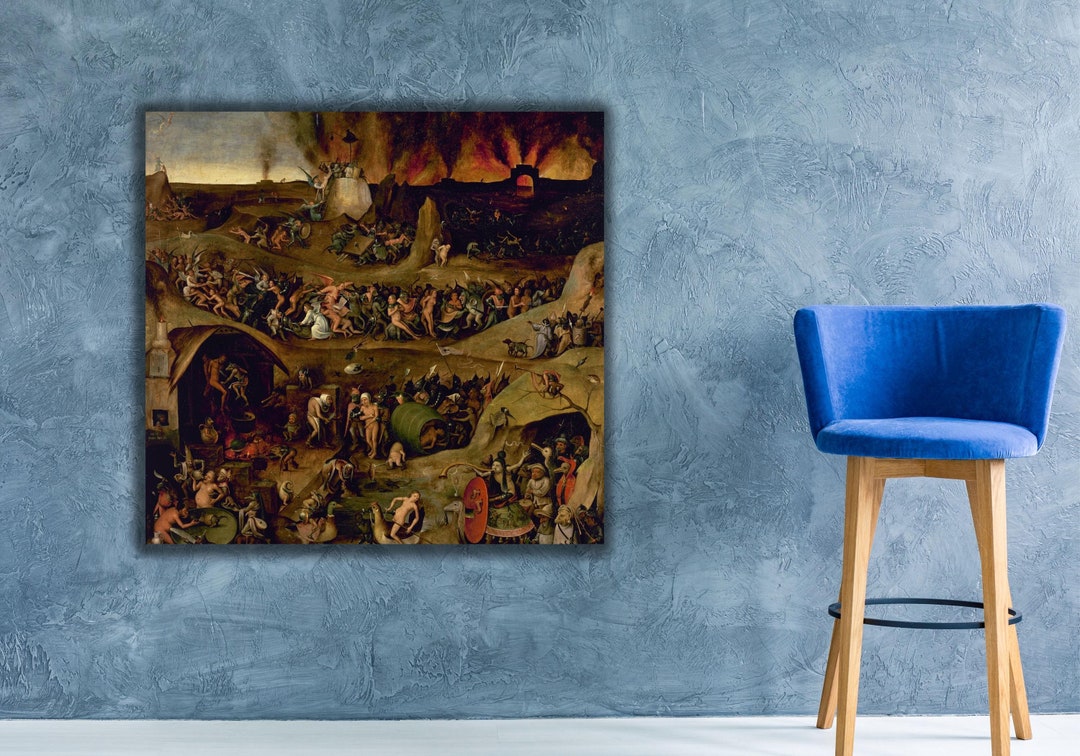 Inferno Wall Art,christian Wall Art Decor,pieter Huys Inferno 1570 ...