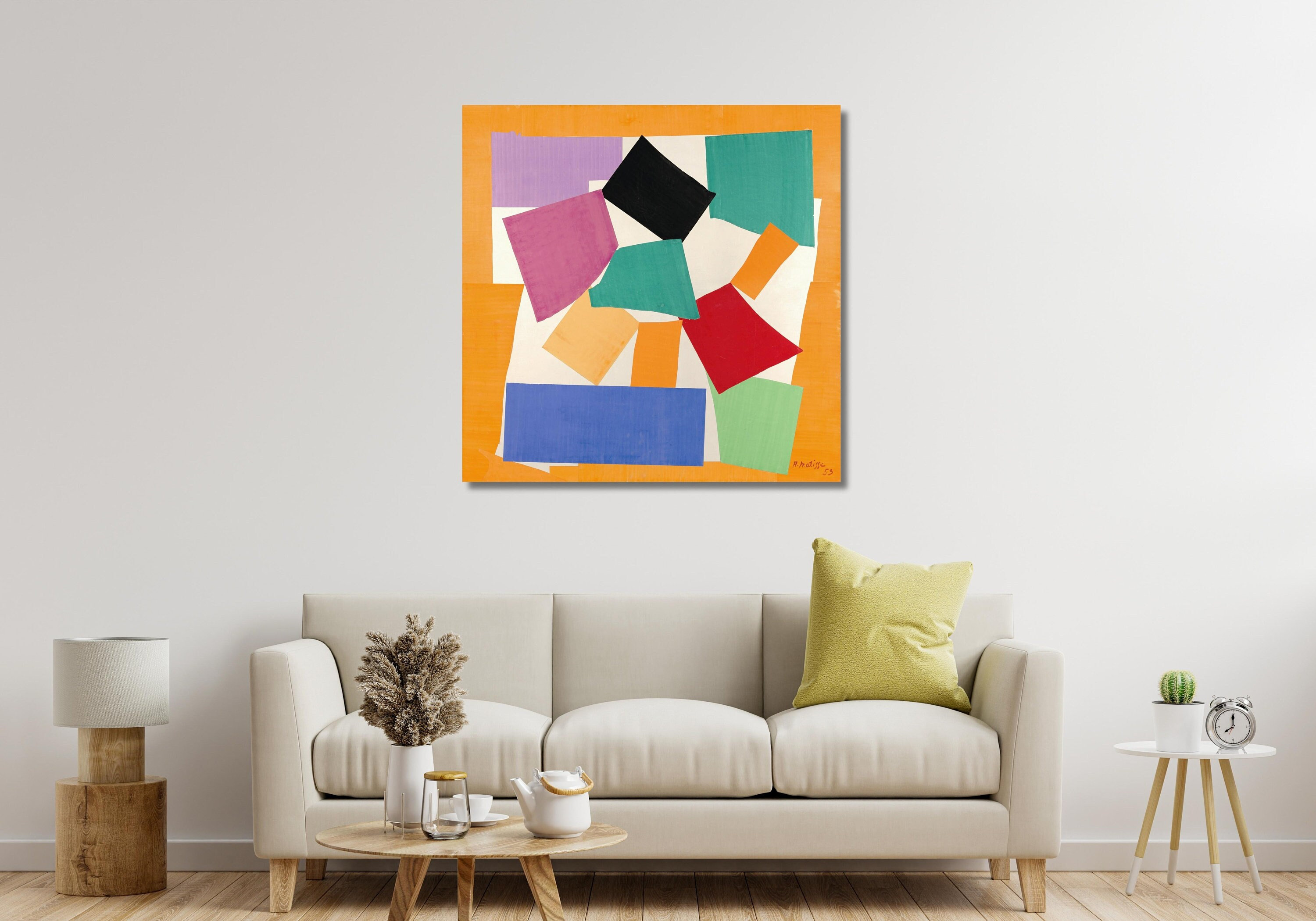 Henri Matisse Colours Map Print Art Canvas,henri Matisse Artworks,henri ...