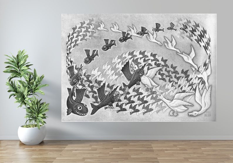 MC Escher Predestination Print Art,m.c. Escher Predestination Poster ...