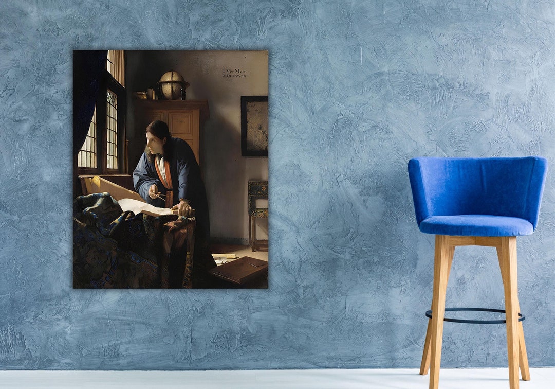 Vermeer Canvas Print,johannes Vermeer: the Geographer, Johannes Vermeer ...