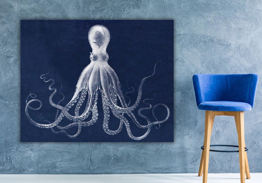 Octopus Canvas Poster, Octopus Art Print,octopus Canvas Wall Decor ...