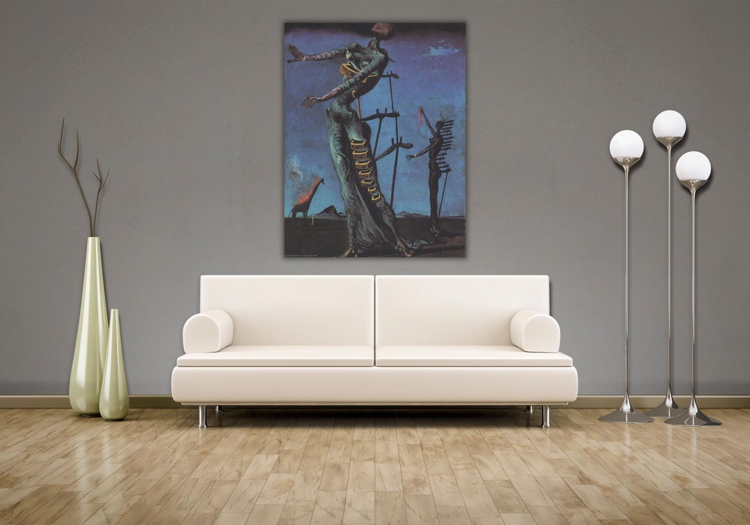 Salvador Dali (the Burning Giraffe) Canvas Paintings,salvador Dali (the ...
