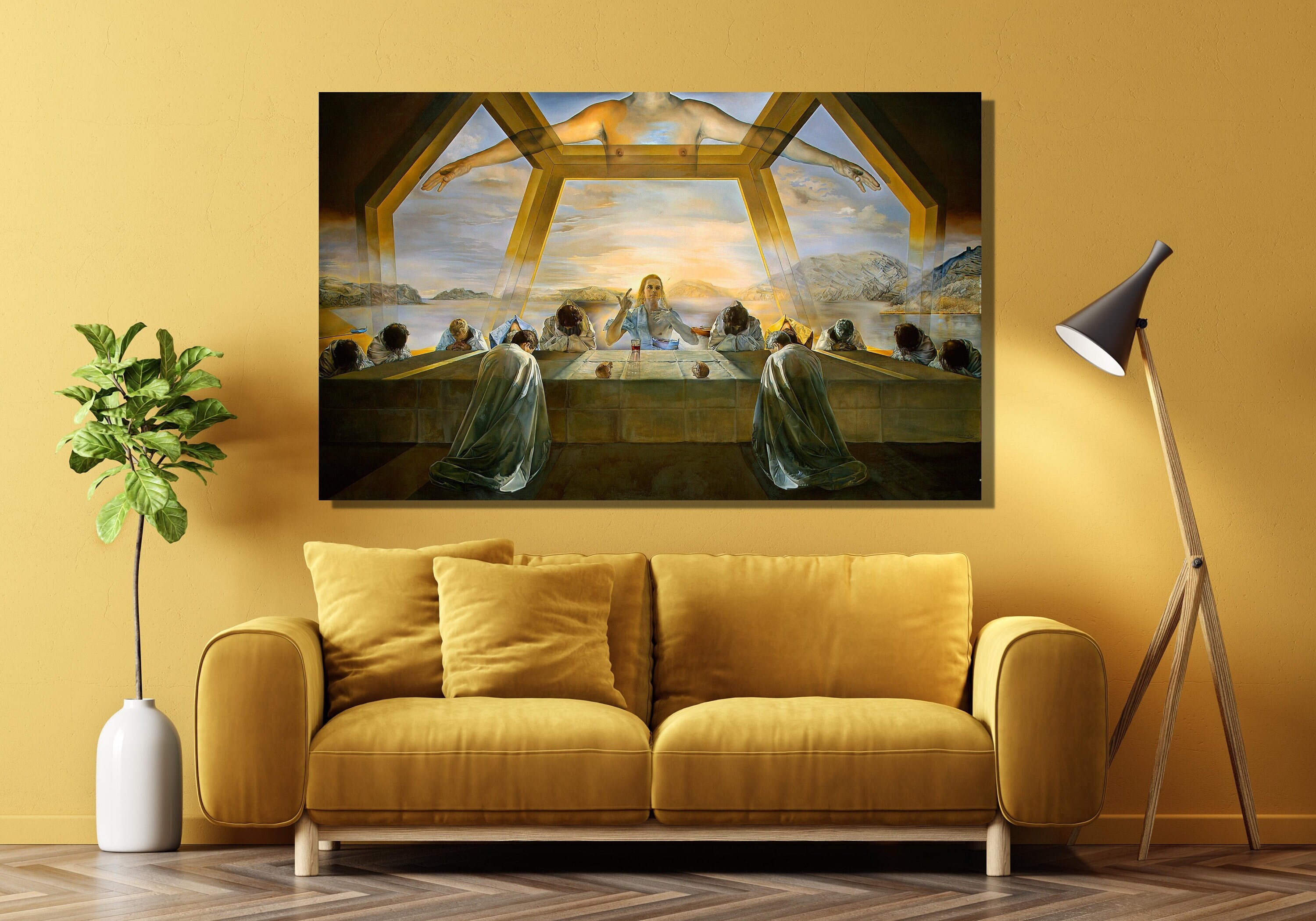 Salvador Dali Last Supper Canvas Wall Art,salvador Dali Jesus Disciples ...