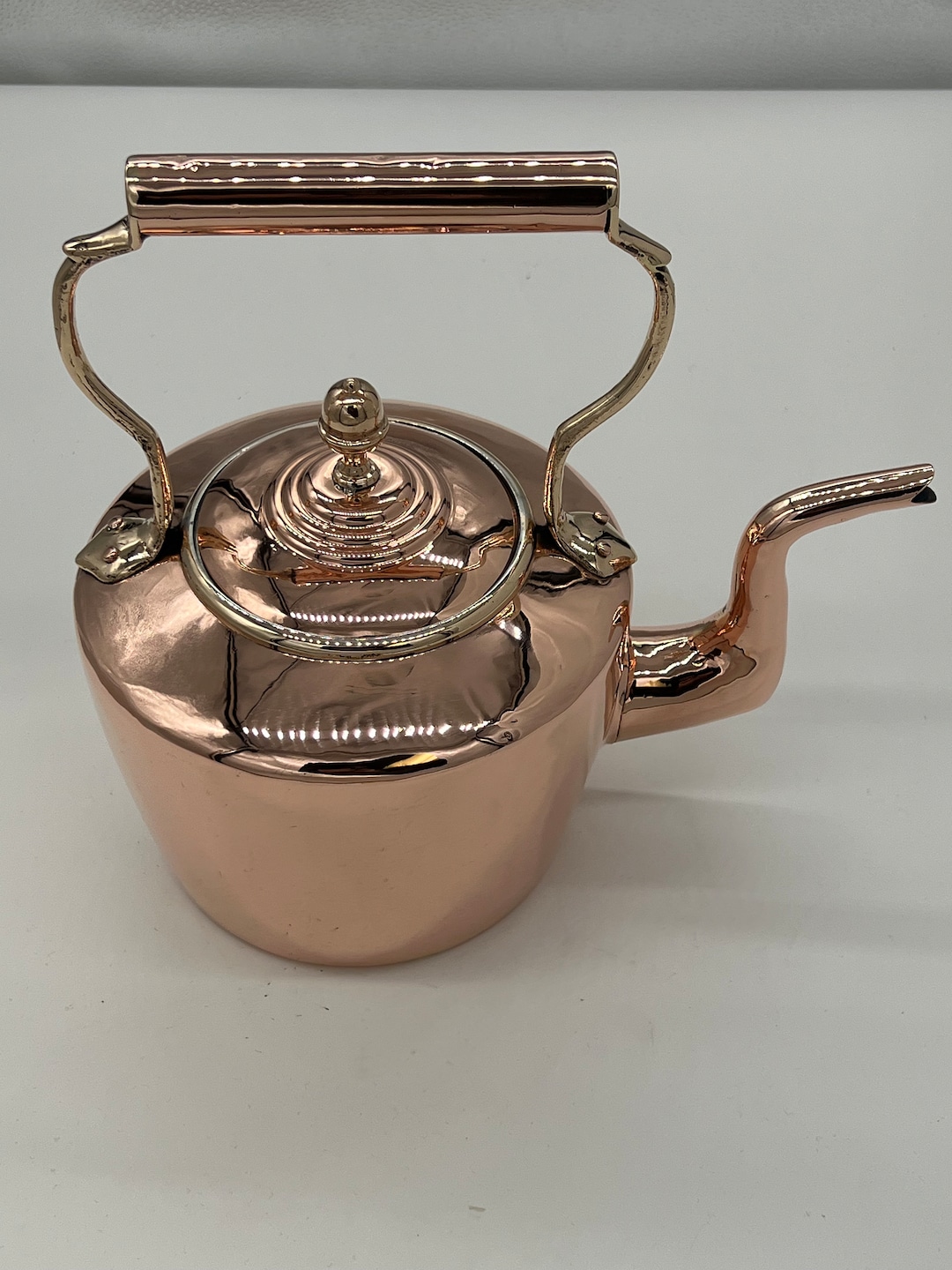 Antique English Copper Gooseneck Kettle C. 1850 - Etsy