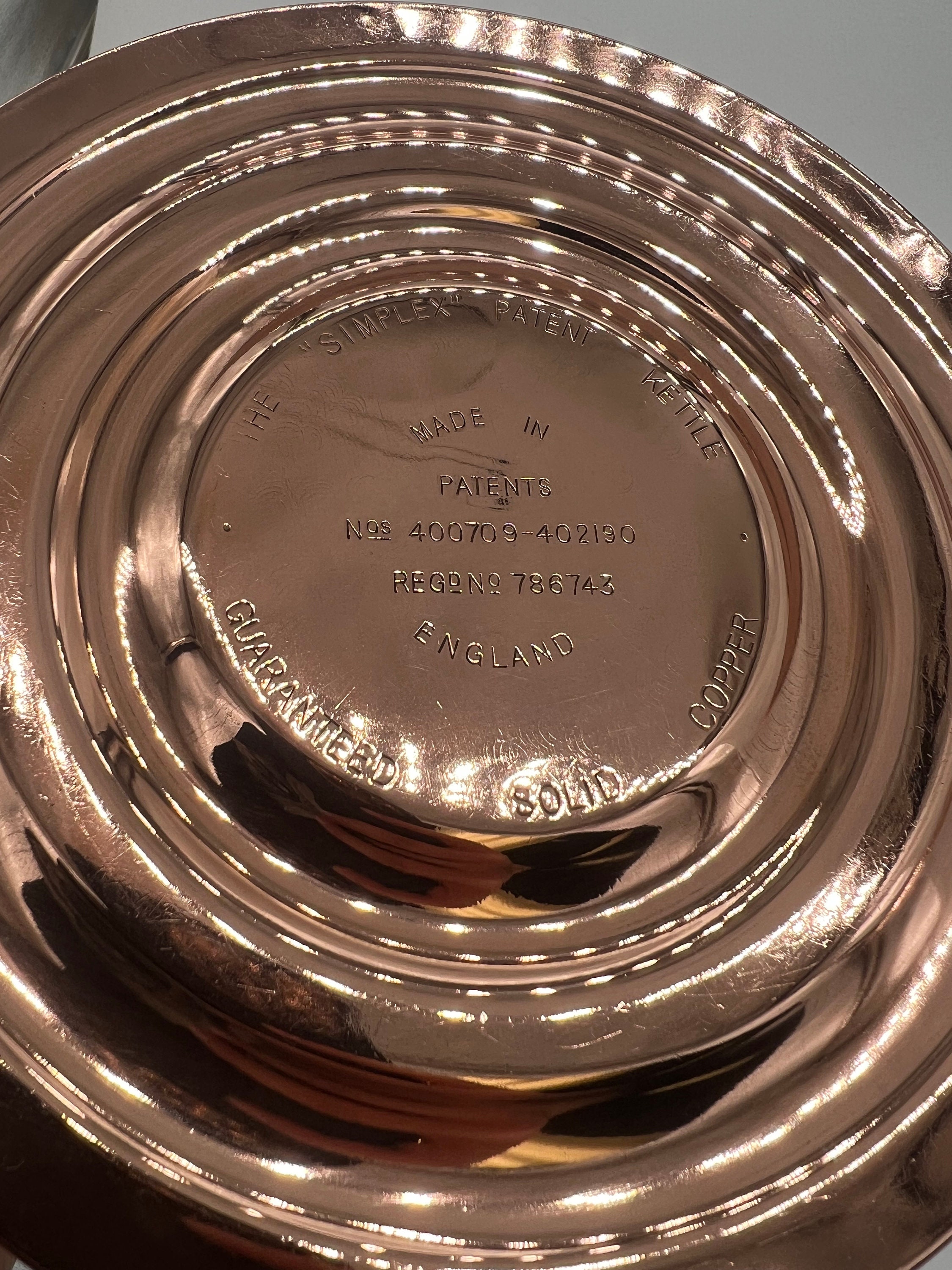 Vintage Simplex Solid Copper Teapot Tea Kettle Made in England - Etsy