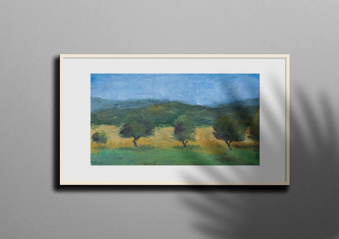 Olive Trees Painting Print ,original Hand Made Painting, Olive Trees ...
