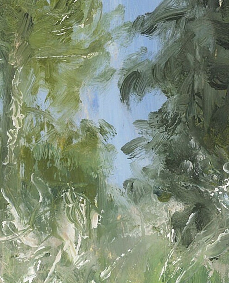 My Favorite Spot at A Near by Forest Print ,original Hand Made Painting ...