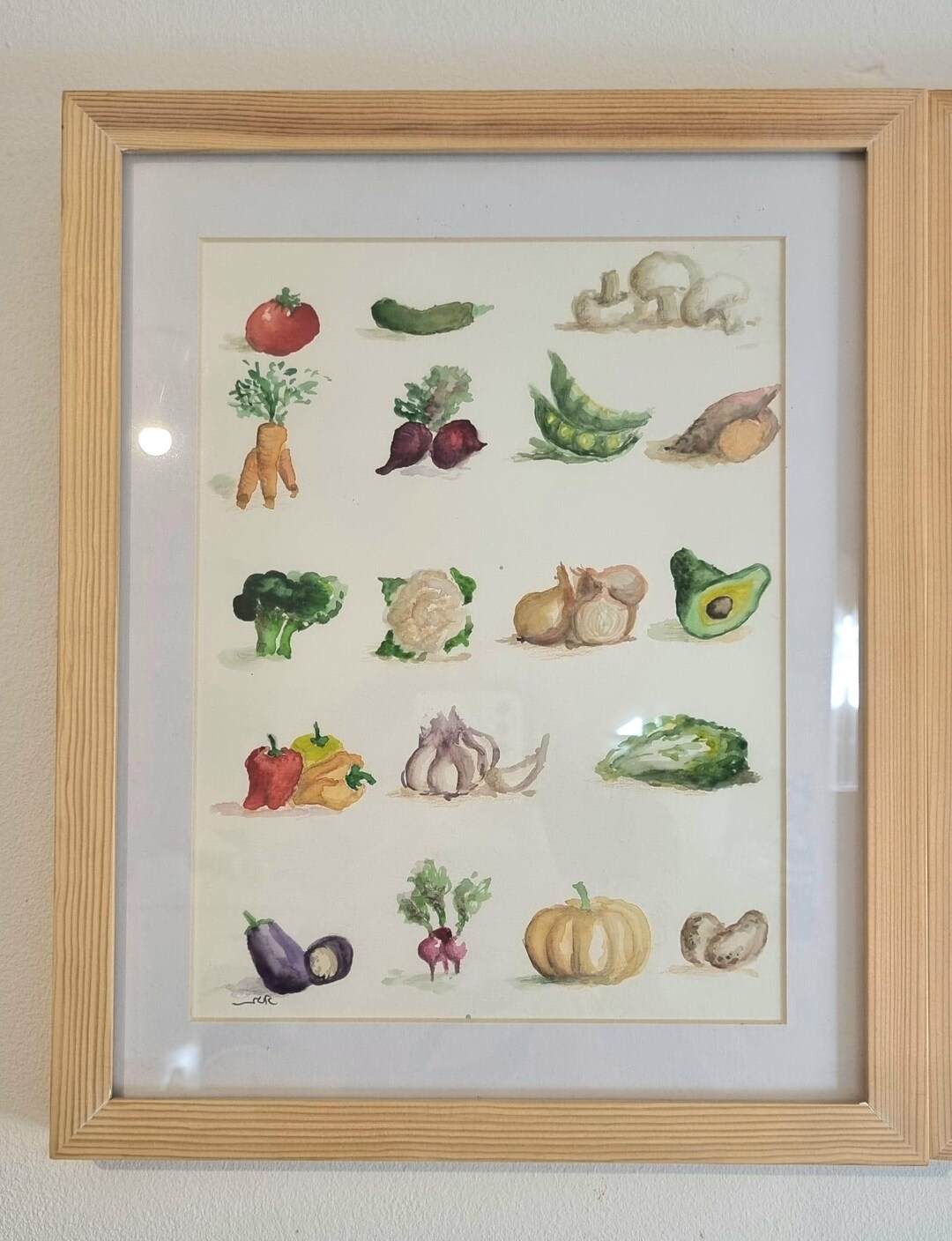 Kitchen Wall Art, Food Art, Kitchen Wall Decor, Foodie Gift, Vegetables ...