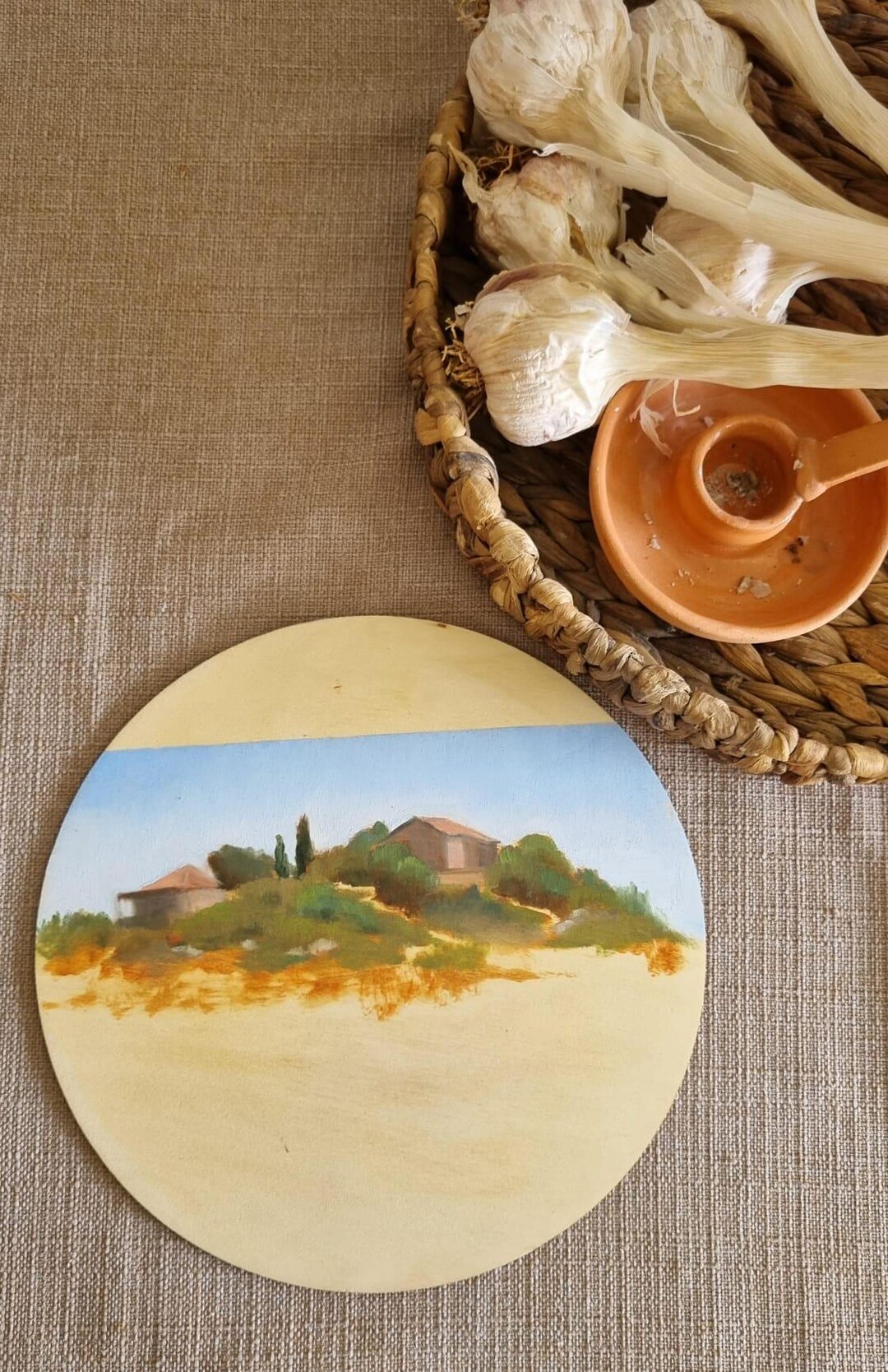 The Carmel Mountain Original Oil Painting, Village Painting, Home ...