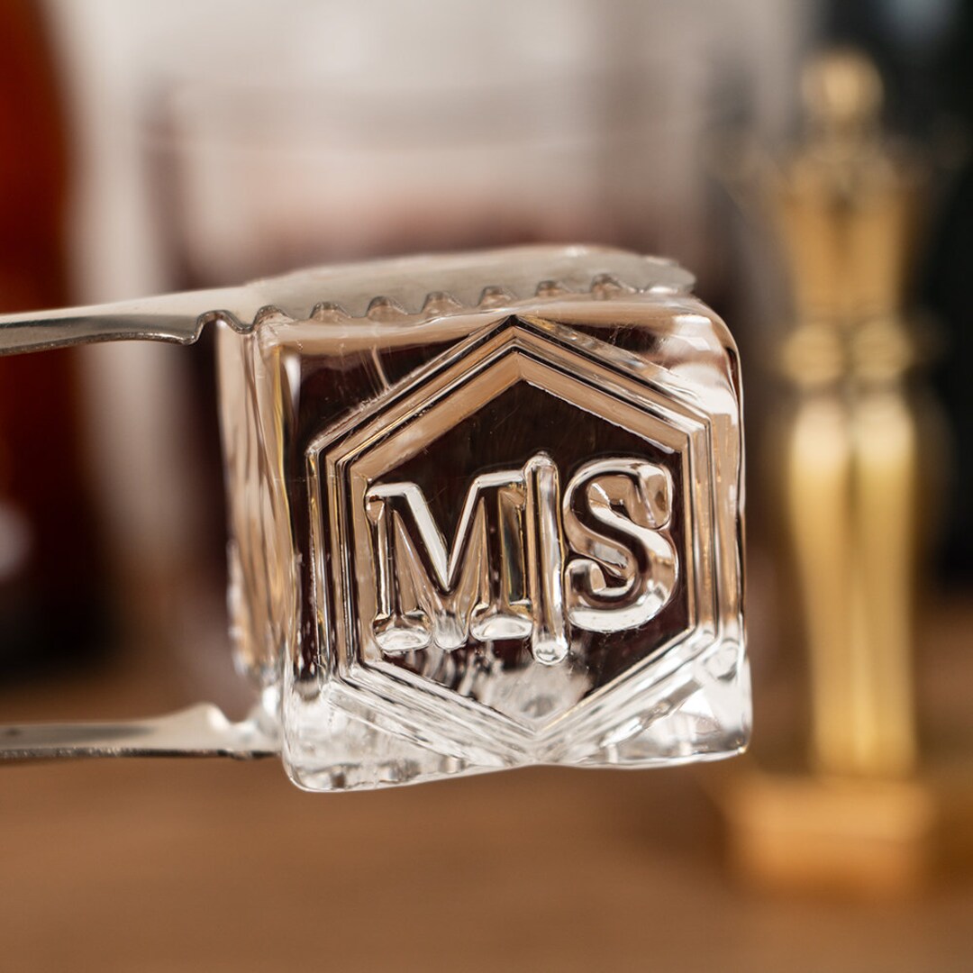 Personalized Ice Stamp Custom Ice Stamp Business Ice Stamp Whiskey Ice ...