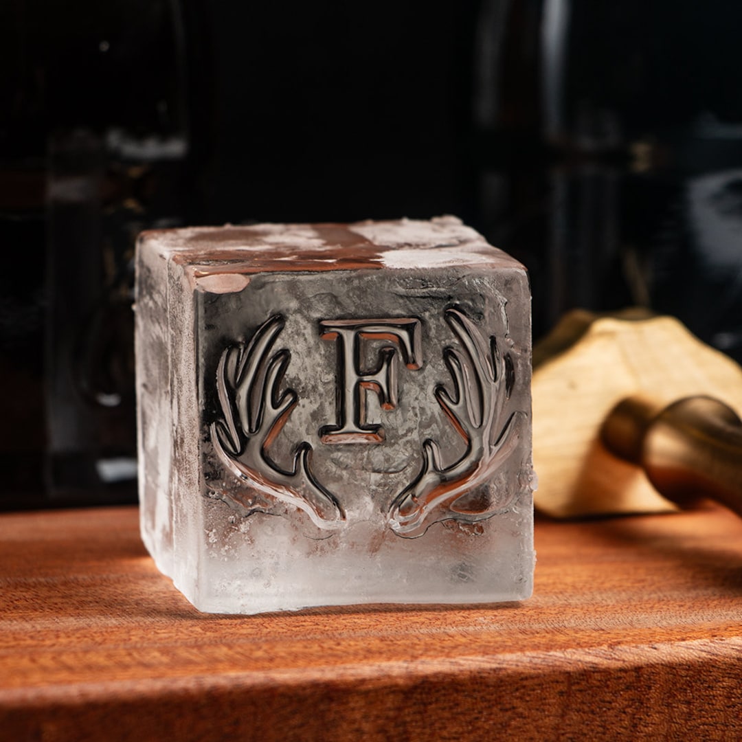 Ice Cube Stamp Custom Ice Stamp Business Ice Stamp Whiskey Ice Stamp ...