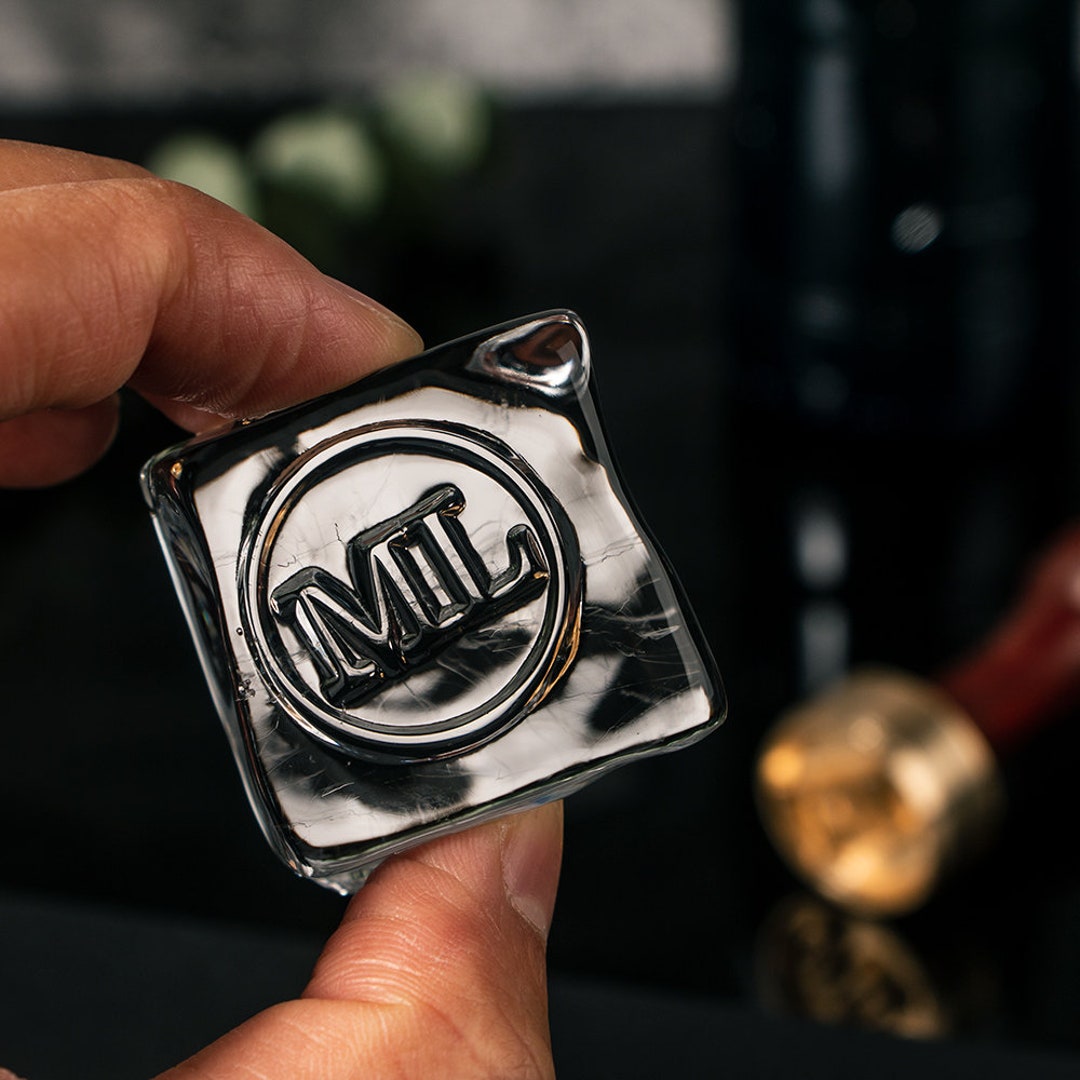 Special Gift for Him Custom Ice Stamp Ice Cube Stamp Whiskey Ice Stamp ...