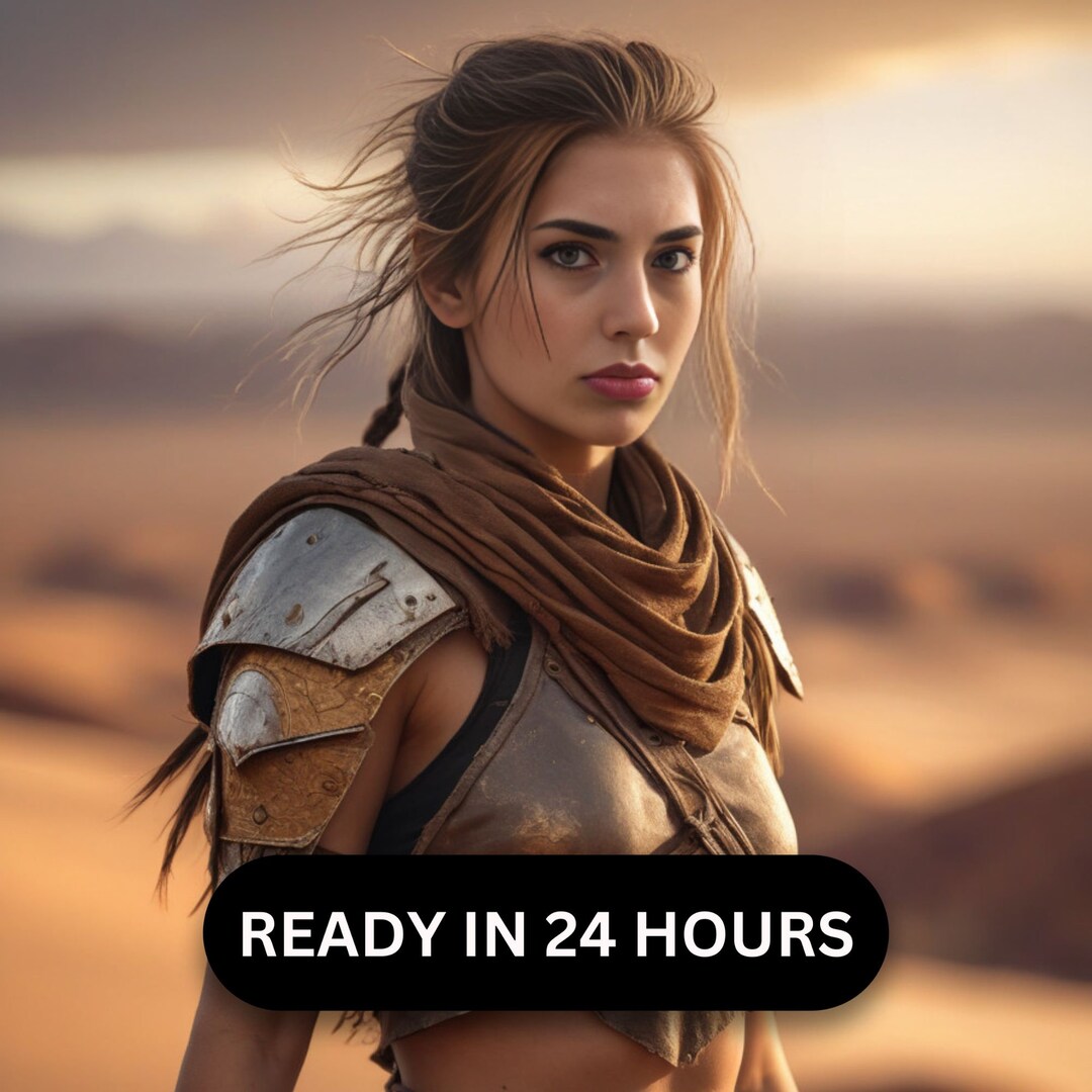 Custom Nomad Warrior Princess Portrait From Your Photo, Make Me A ...