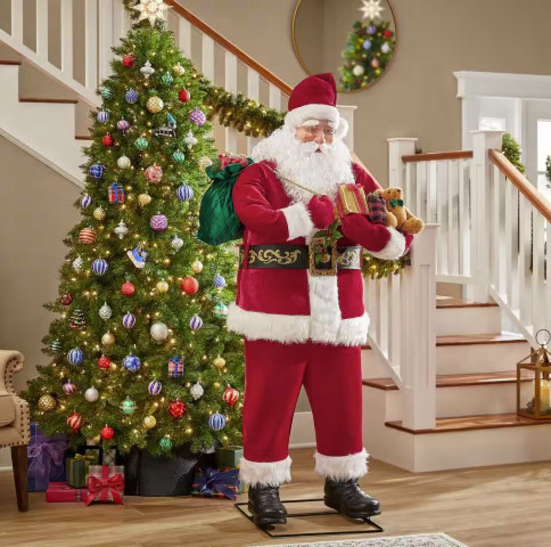 Holiday Decorations Giant-sized Singing Santa Christmas - Etsy