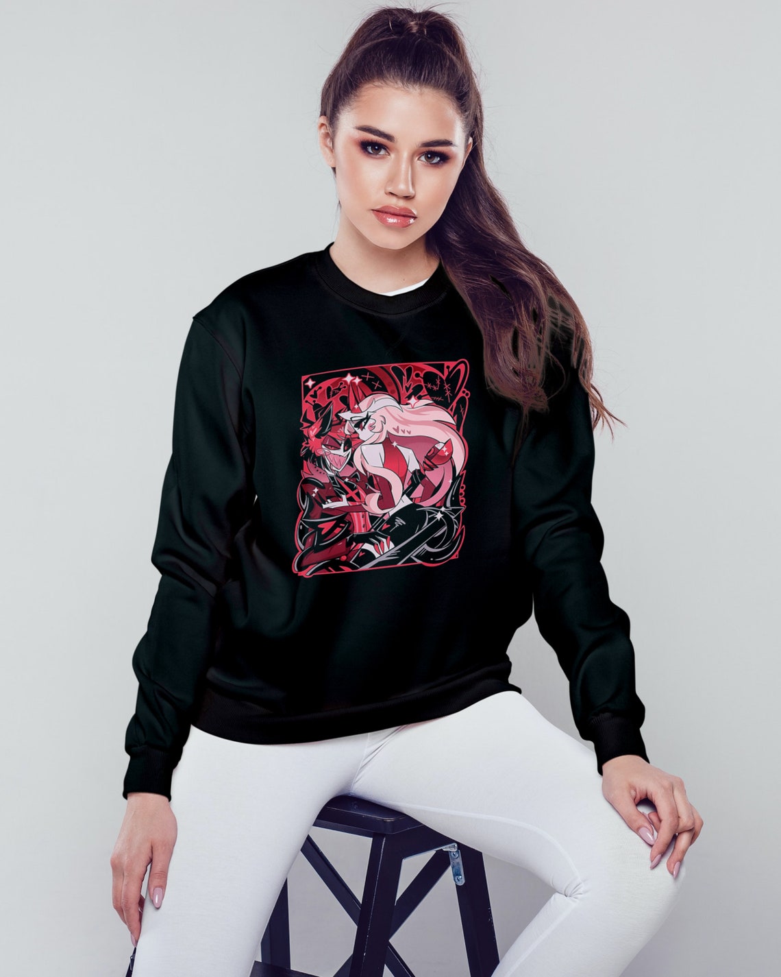 Charlie and Alastor Valentine's Day Hazbin Hotel PNG, Digital Prints ...