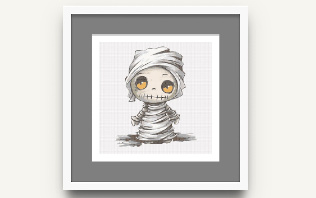 Mummy Counted Cross Stitch Pattern | Digital Pattern Download - Etsy