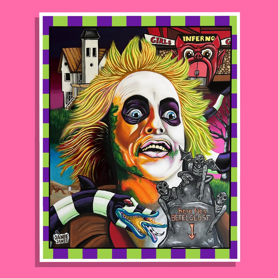 Beetlejuice Art Print - Etsy