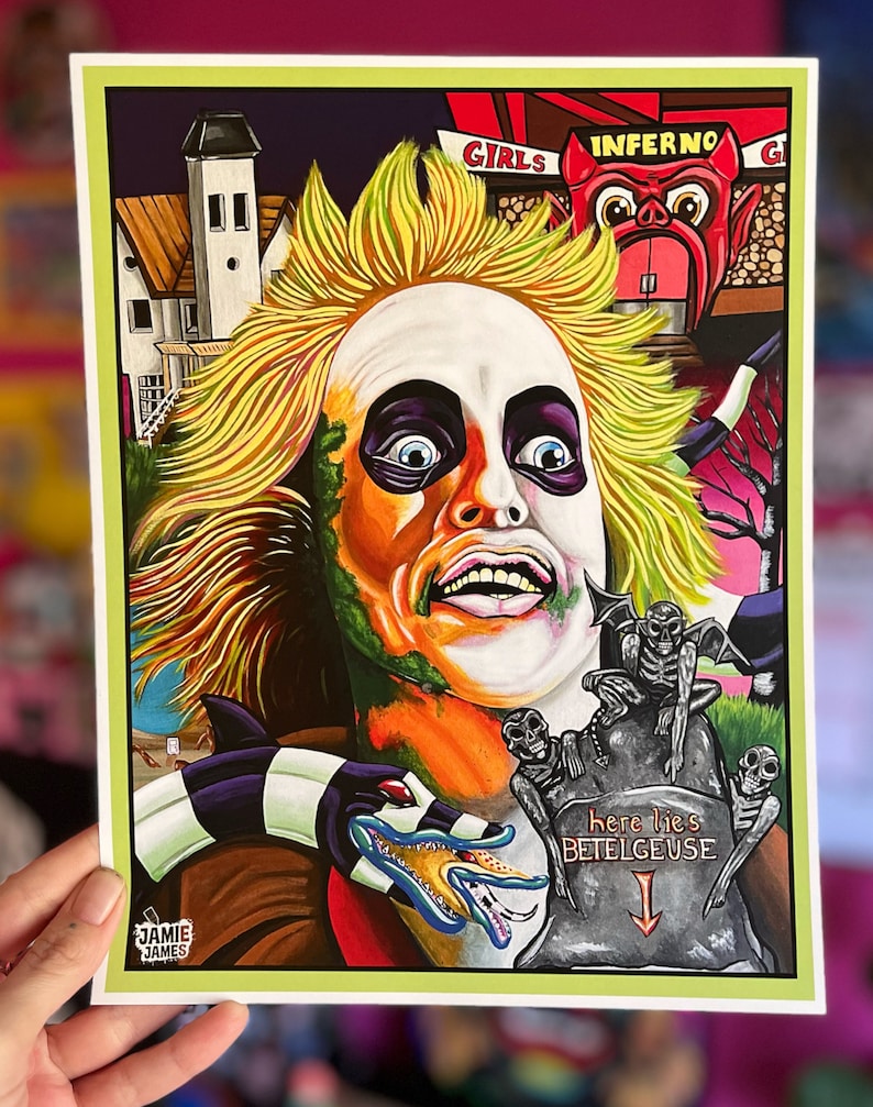 Beetlejuice Art Print - Etsy