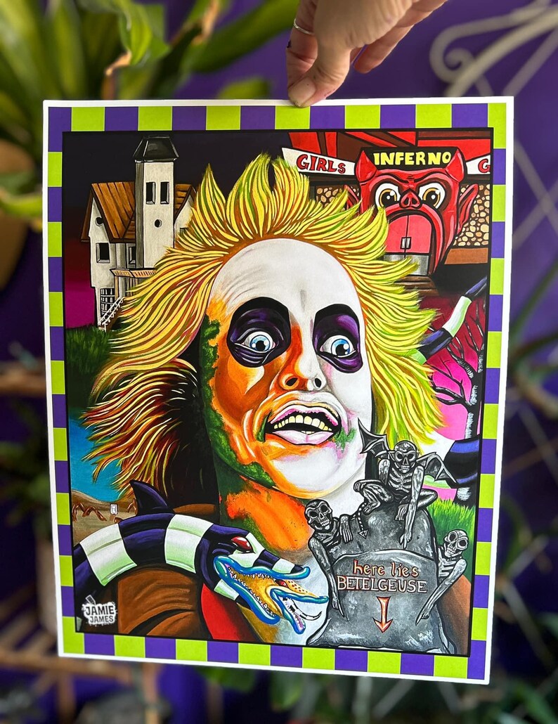 Beetlejuice Art Print - Etsy