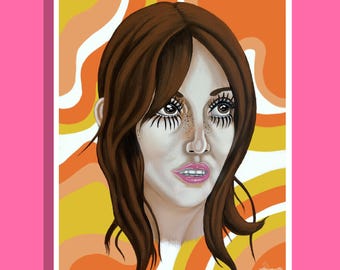 Colorful Portrait Shelley Duvall | Vibrant Pop Art | the Shining ...