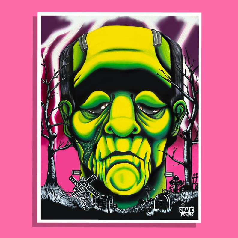 Frankenstein's Monster Art Print - Etsy