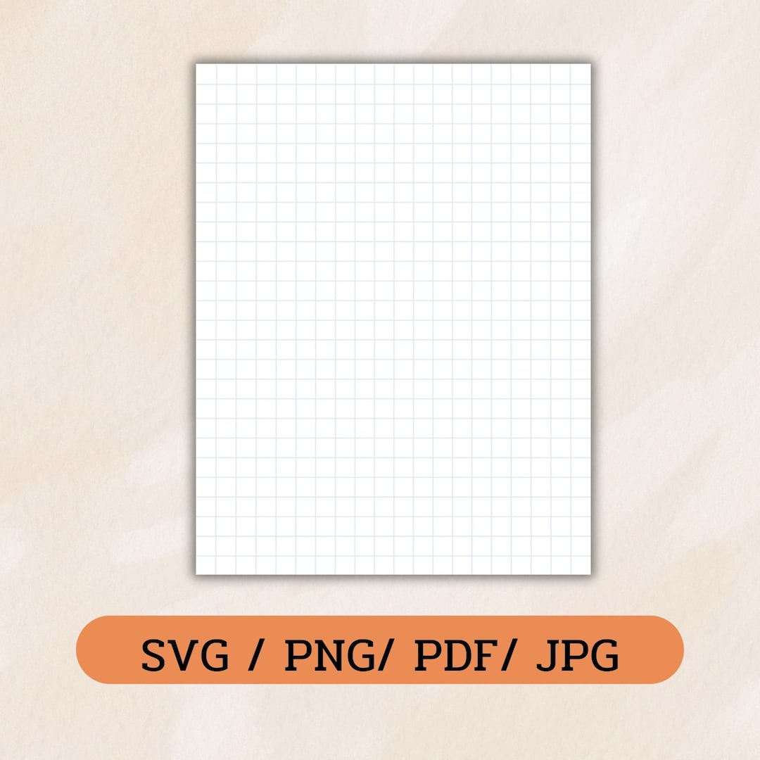 Printable Graph Paper, Blank Graph Lined, Grid Lined Printable, Grid ...
