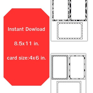 Printable Blank Flash Cards, White and Black, Flash Cards Ideas ...