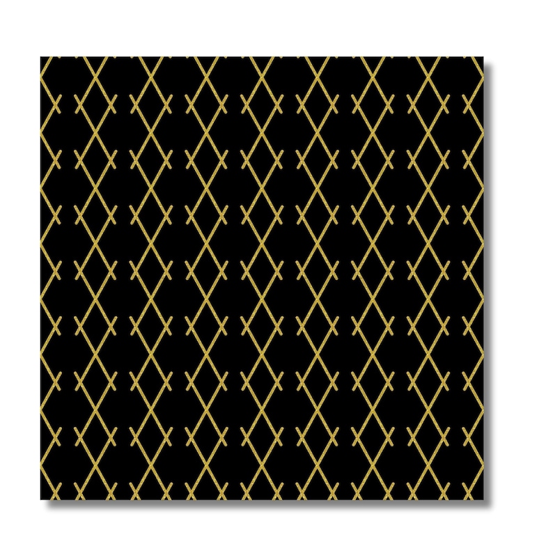 Black and Gold Geometric Digital Paper: 12x12 Scrapbook Patterns - Etsy