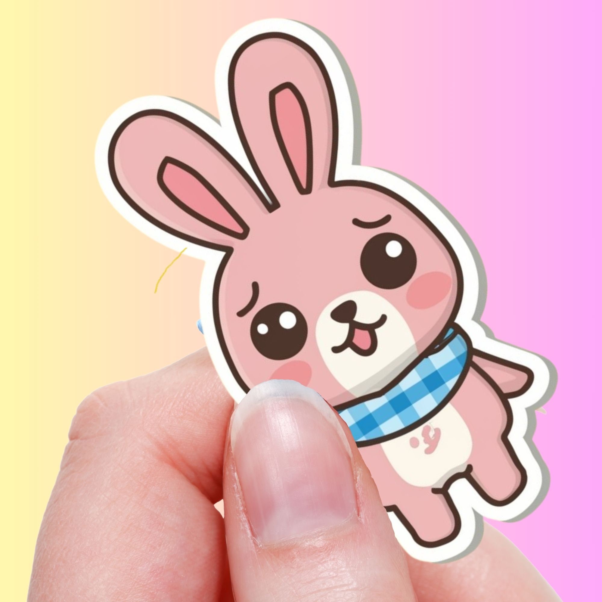 Cute Rabbit Sticker, Download Digital, Printable PNG PDF , Sheet 6.6x6 ...
