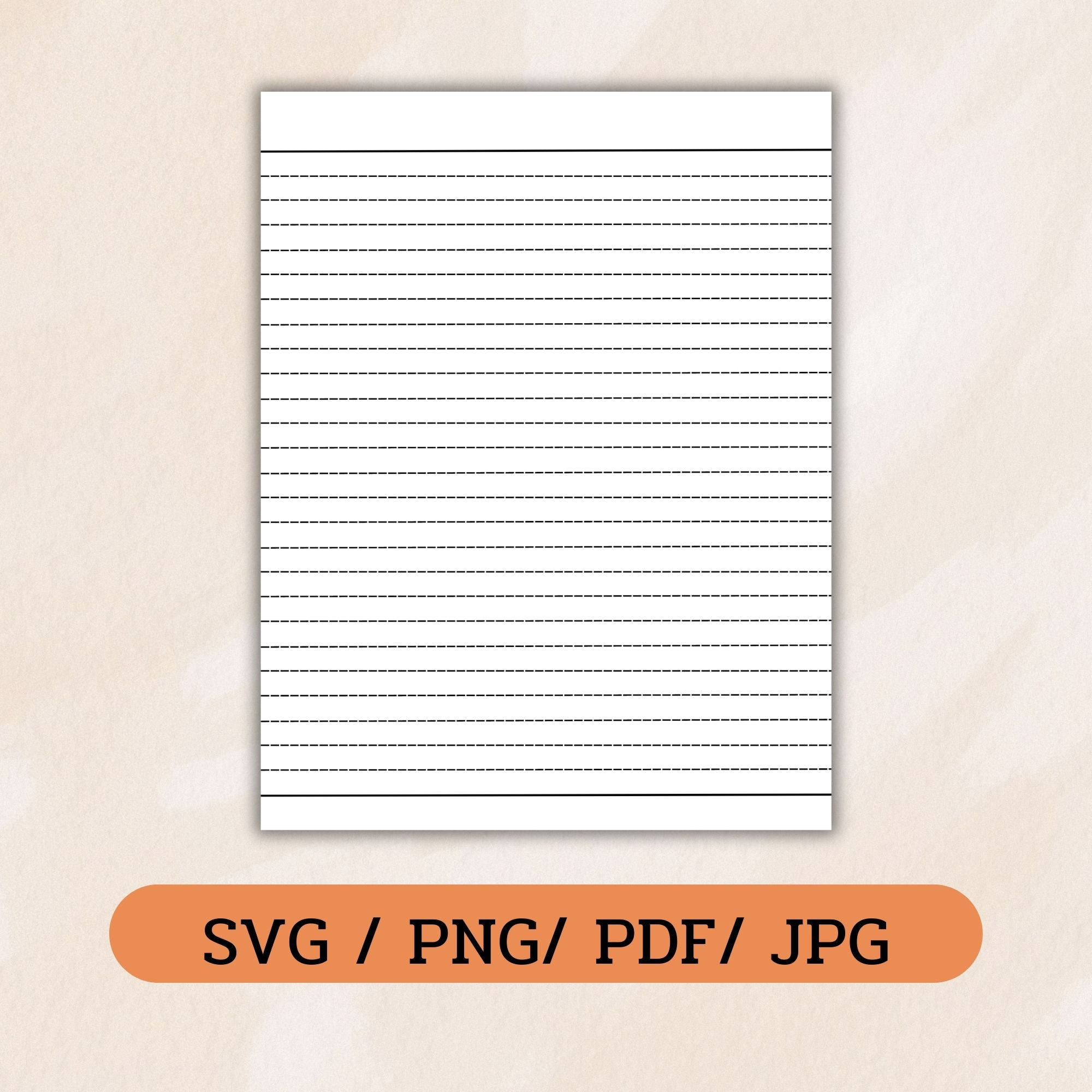 Printable Dot Lined Paper, Letter Size Planner, Lined Paper, Dot Line ...