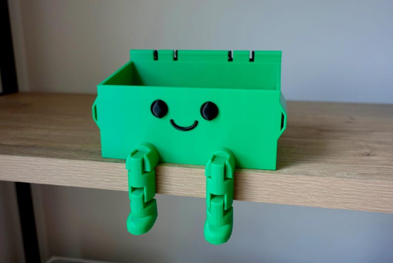 Dumpster Buddy Desk Organiser | 3D Printed Storage Bin | Shelf Decor ...