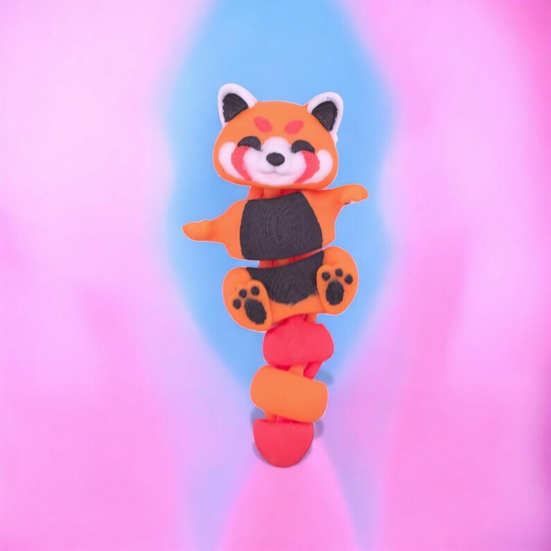 Articulated Red Panda Friends | Flexible 3D Printed Desk Pets ...