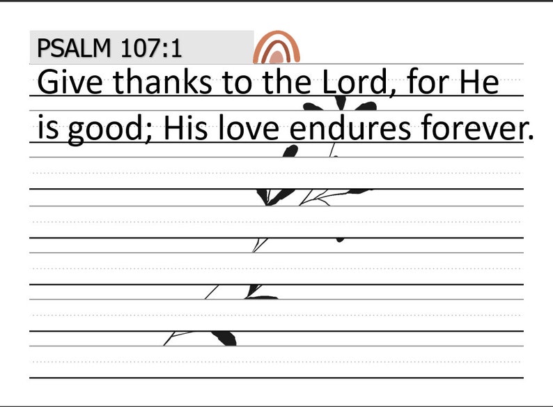 Kids Scripture Handwriting Practice - Printable 100-page Bible Learning ...