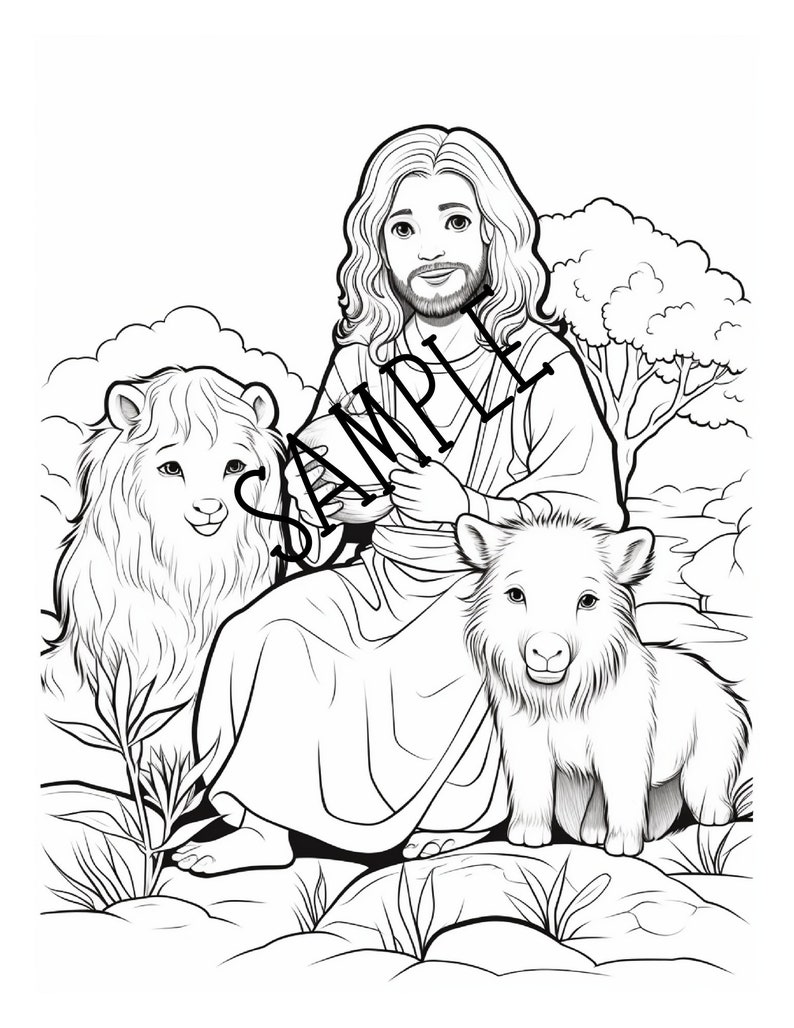Bible Coloring Pages for Kids - 120-page Instant Download, Printable ...
