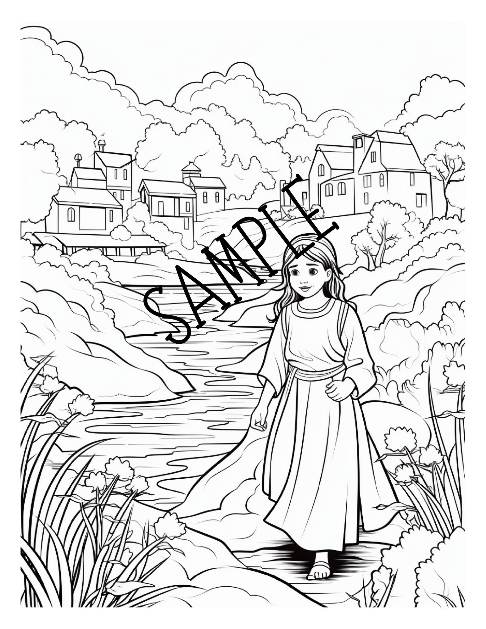 Bible Coloring Pages for Kids - 120-page Instant Download, Printable ...