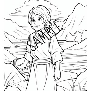 Bible Coloring Pages for Kids - 120-page Instant Download, Printable ...