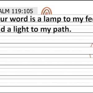 Kids Scripture Handwriting Practice - Printable 100-page Bible Learning ...