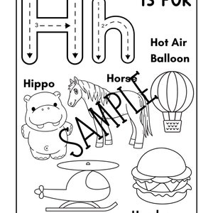 Alphabet Coloring & Tracing Pages, Printable Kids' Educational Activity ...