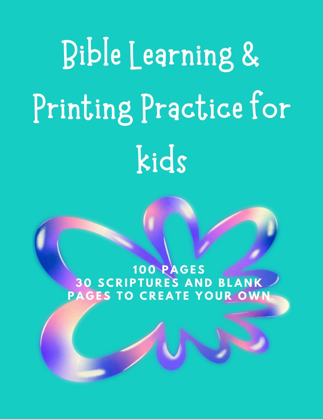 Kids Scripture Handwriting Practice - Printable 100-page Bible Learning ...