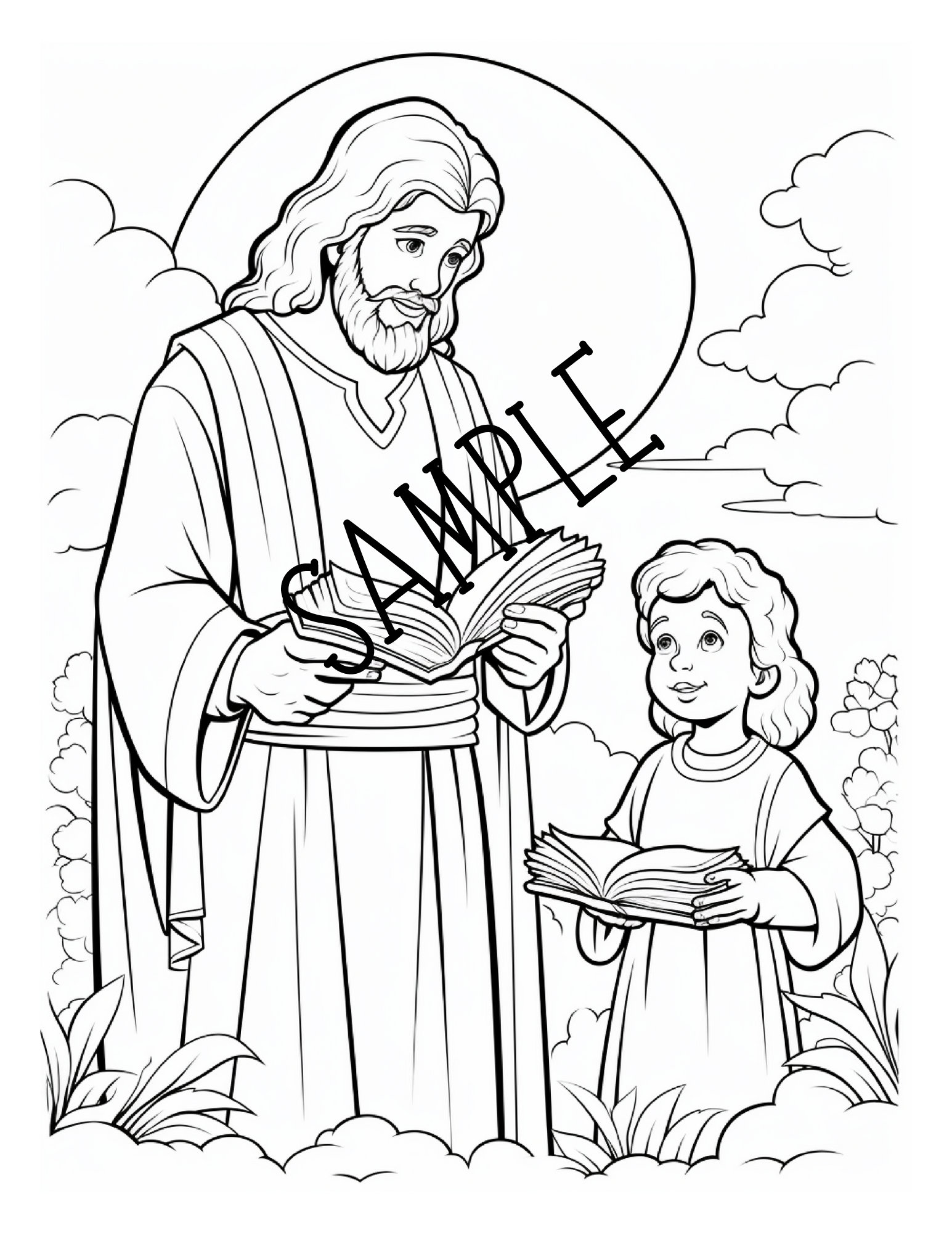 Bible Coloring Pages for Kids - 120-page Instant Download, Printable ...