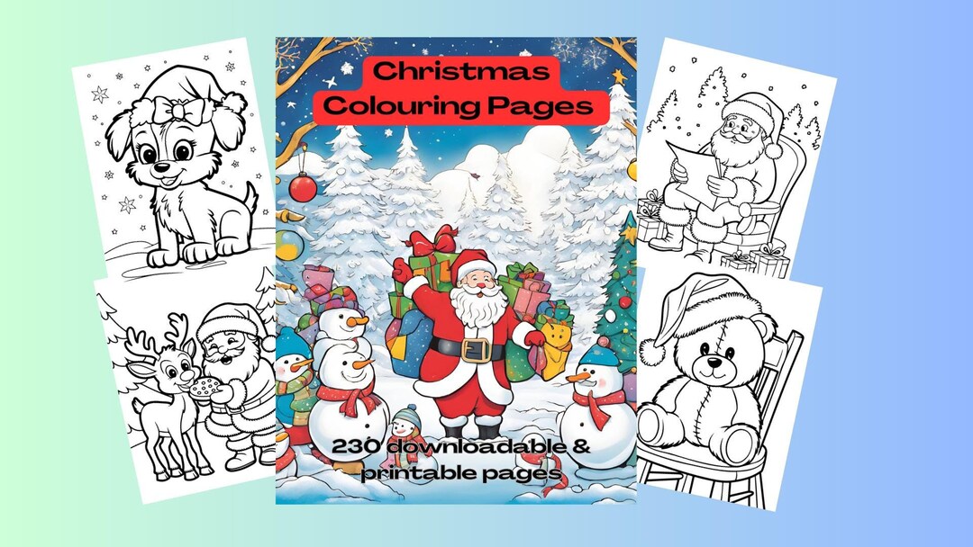 Christmas Colouring Pages-fun and Festive Printable Sheets, Perfect for ...