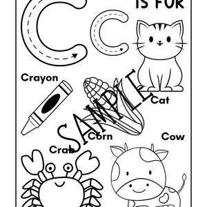 Alphabet Coloring & Tracing Pages, Printable Kids' Educational Activity ...