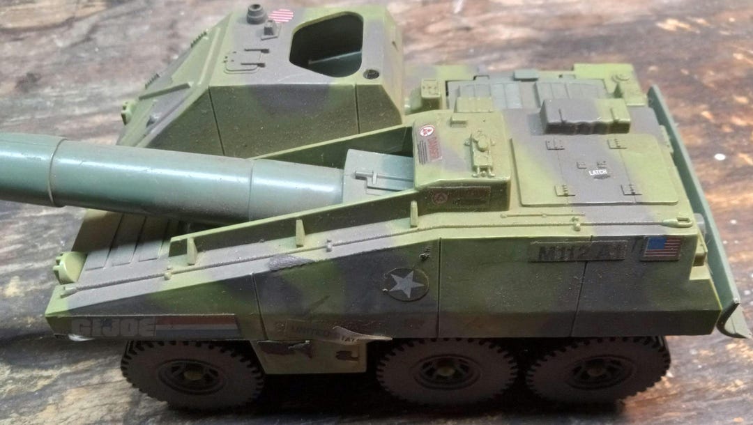 Vintage 1984 - GI Joe (slugger Cannon Tank Vehicle) ARAH Hasbro / M112 ...