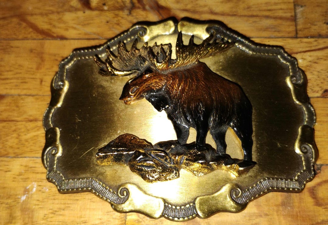 Moose Belt Buckle - Etsy