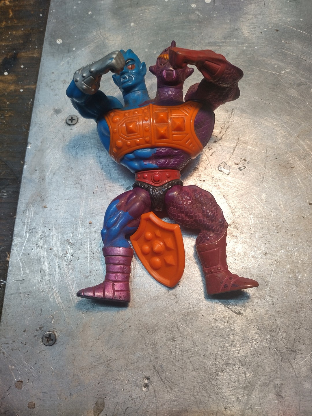 He Man Two Bad Action Figure With Shield - Etsy