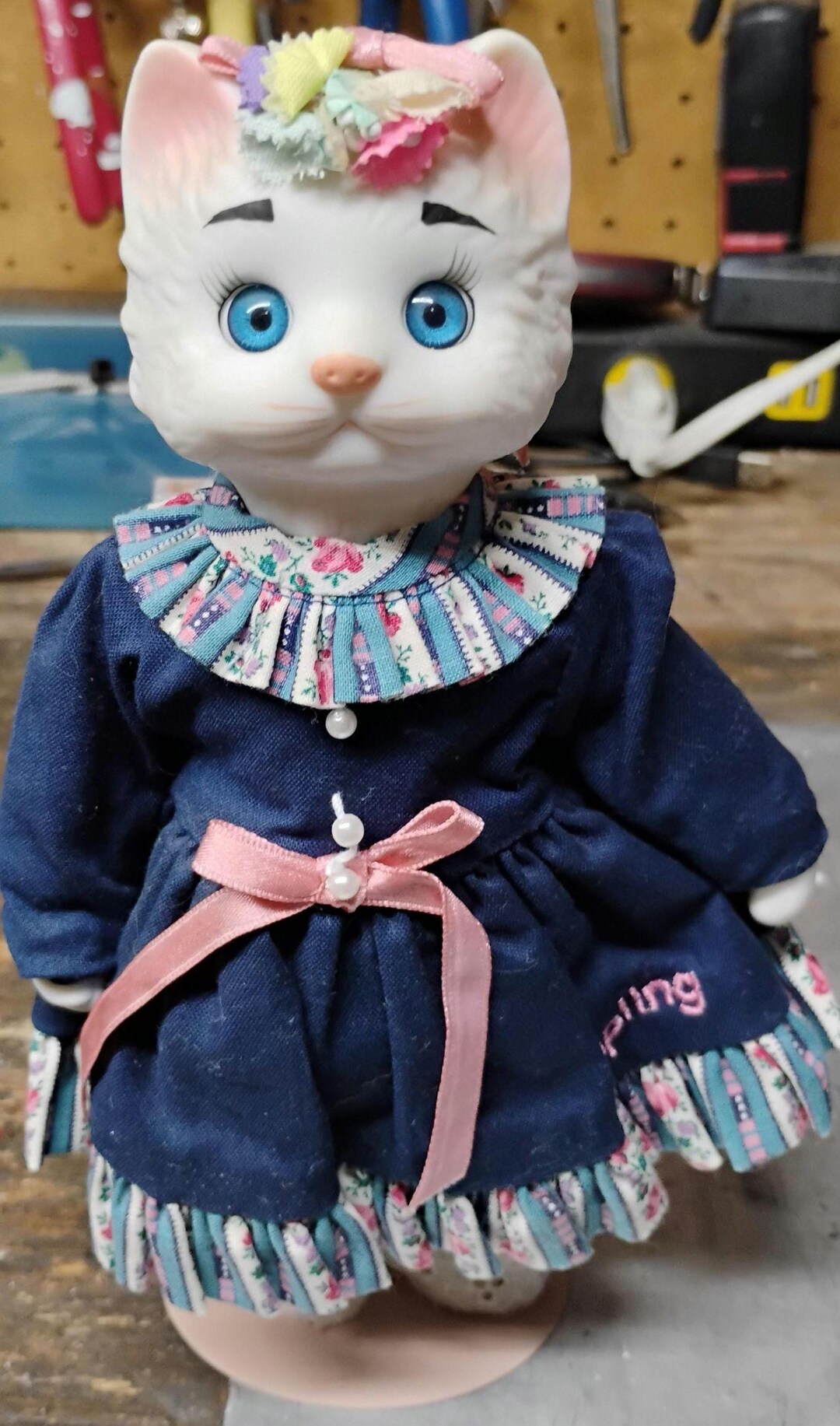 Dahlia Dumpling 8 Inch Porcelain Dolly Dingle Cat ....by Goebel - Etsy