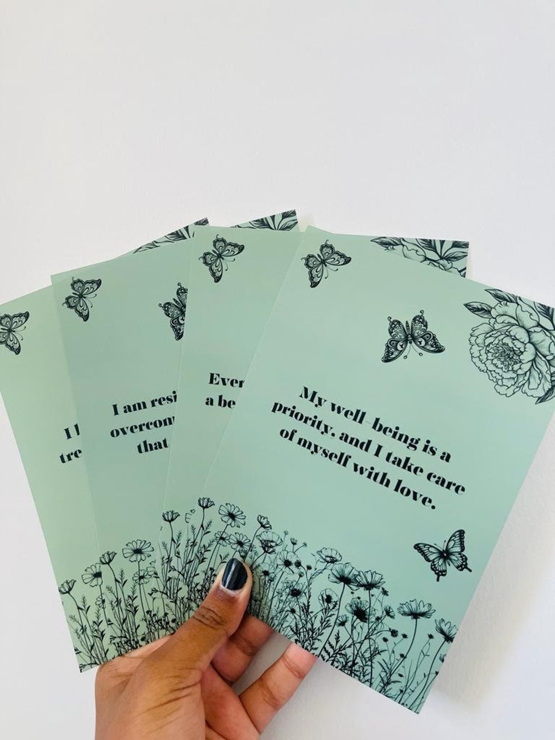 50 Self-care Affirmation Cards Printable Self-care Affirmation Cards ...